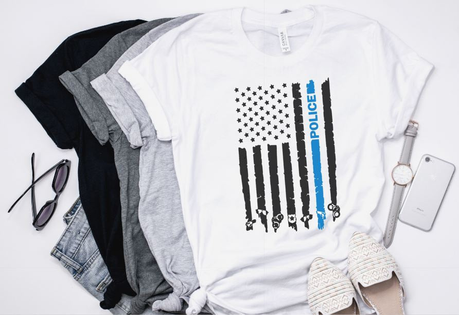 Support our POLICE on the Front Line T-SHIRT – ShopGRC